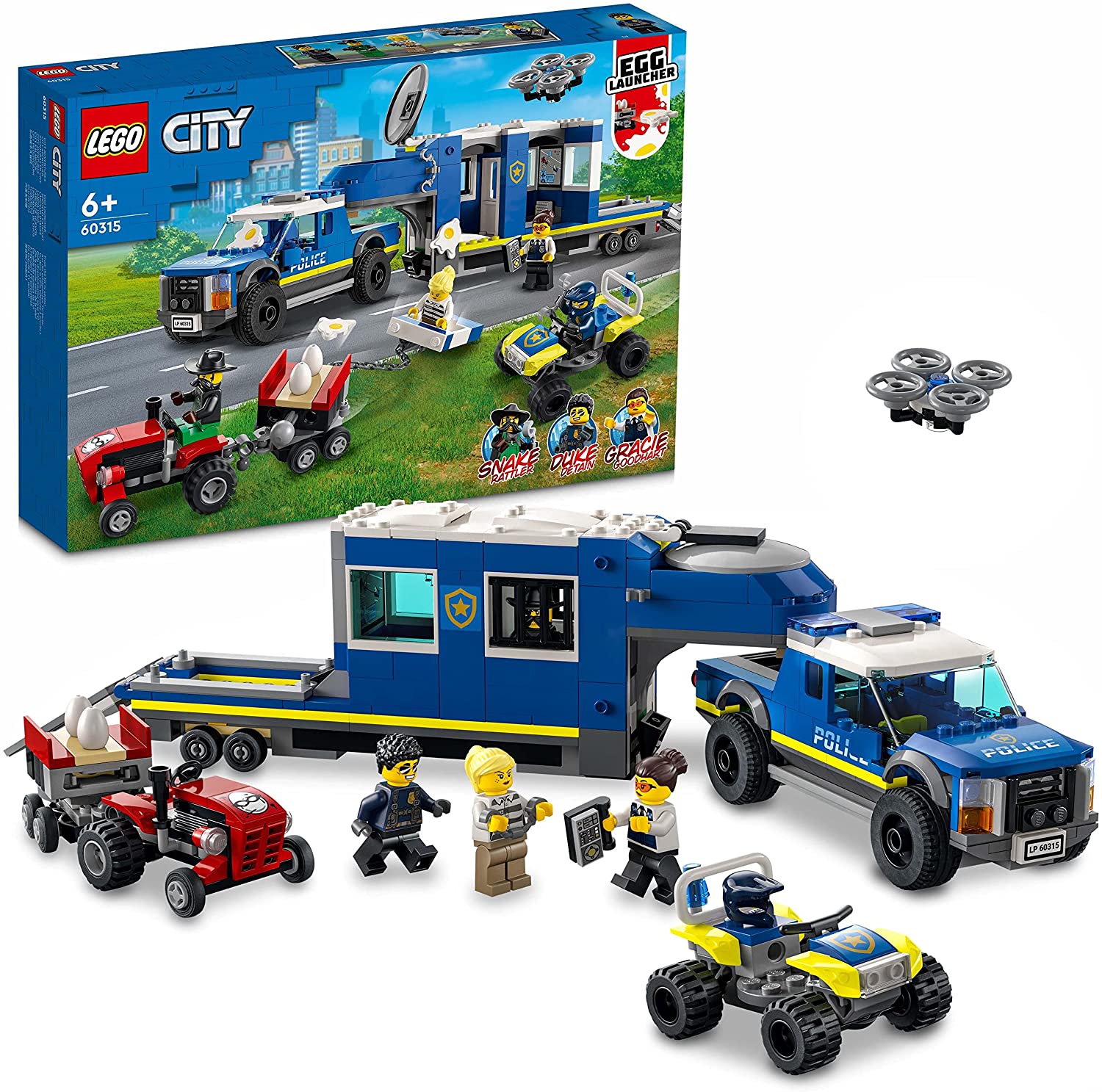 BONSAGLIO - LEGO 60315 CAMION CENTRO DI COMANDO DELLA POLIZIA CITY