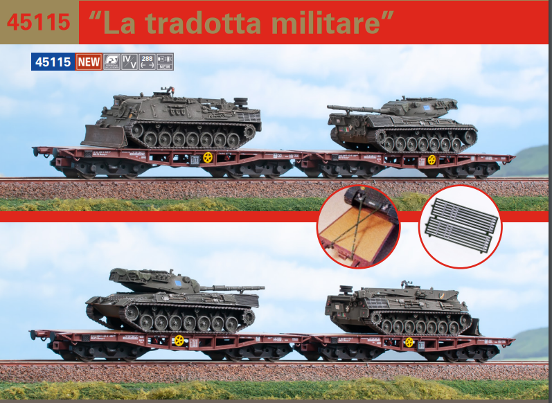 BONSAGLIO - ACME 45115 SET DUE CARRI "LA TRADOTTA MILITARE"