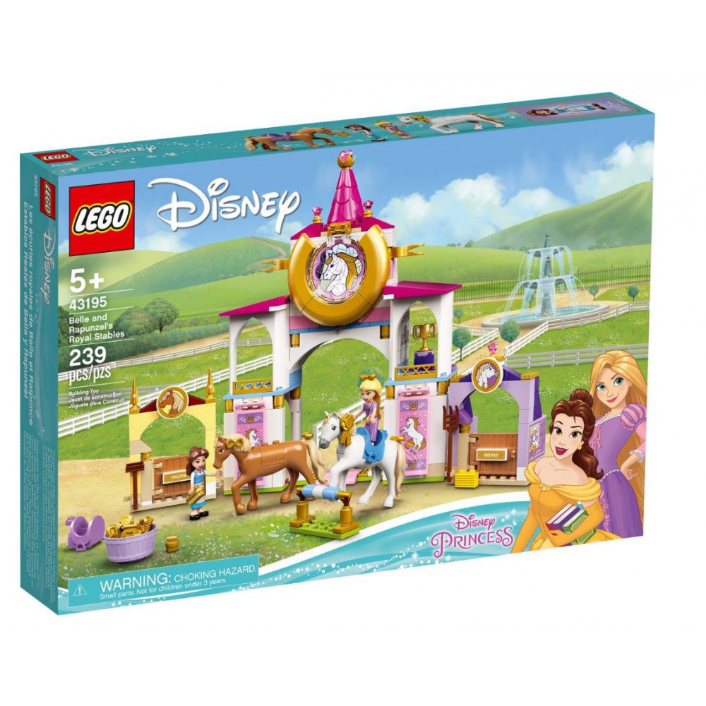 BONSAGLIO - LEGO 43195 LE SCUDERIE REALI DI BELLE E RAPUNZEL DISNEY